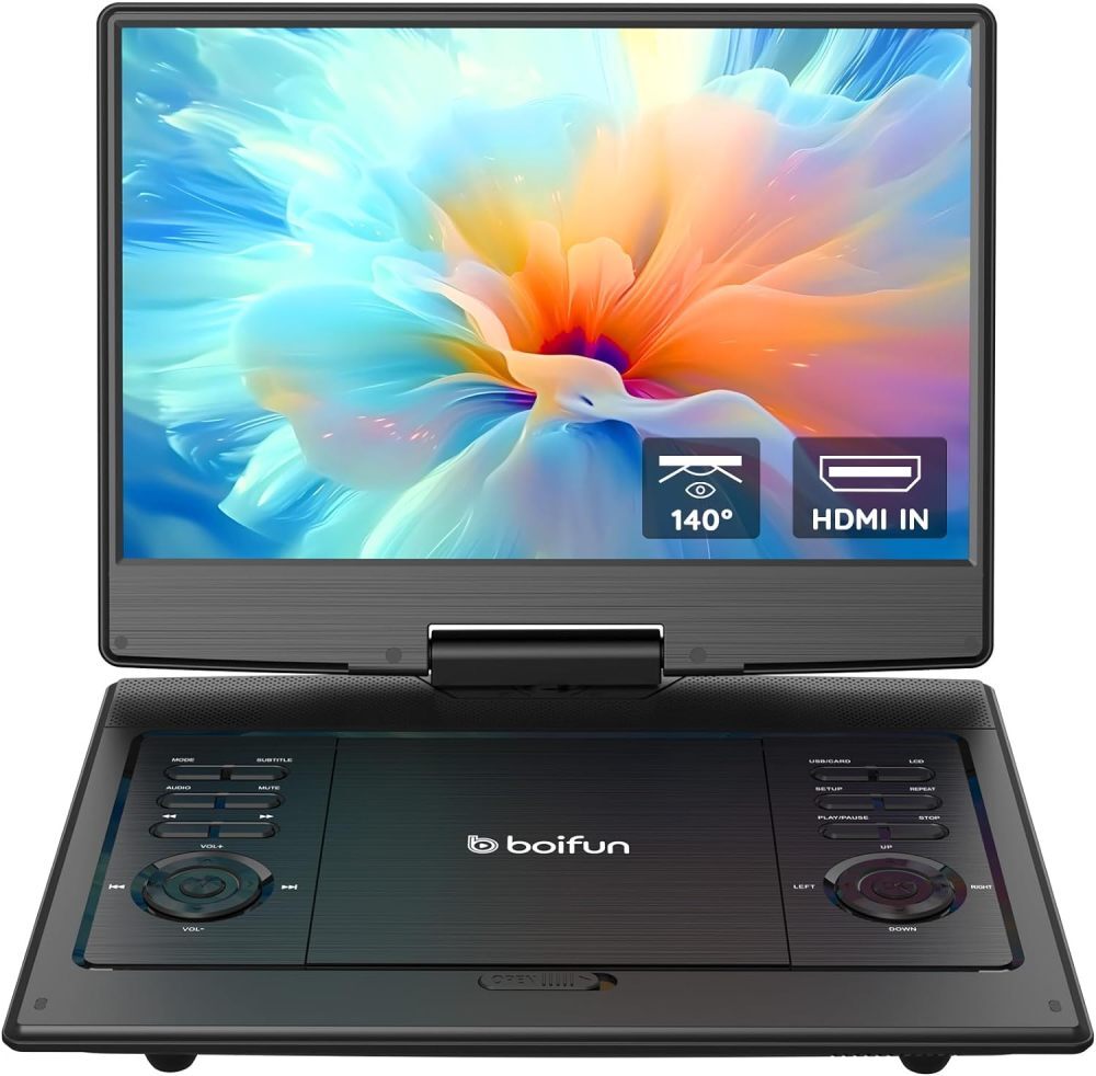 BOIFUN 14.8" Portable DVD Player with 13.3" HD Screen d Luminance High Volume | eBay