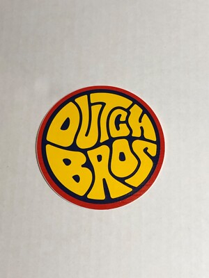 Dutch Bros Sticker 70's Groovy Sticker | eBay
