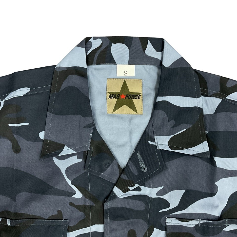 US Army Style BDU Jacket & Trousers OPFOR Blue Camo Uniform 'Mag Force ...