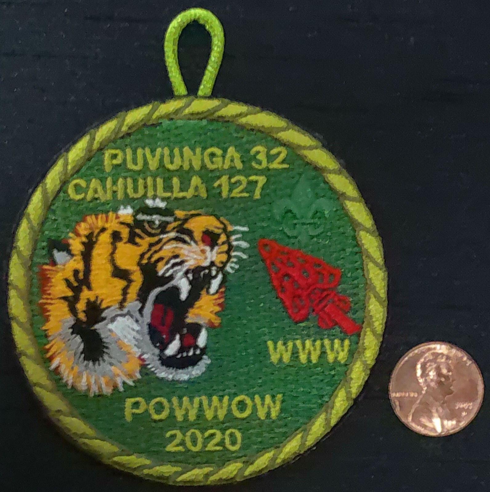 OA PUVUNGA LODGE 32 CAHUILLA LODGE 127 BSA 2020 TIGER POW WOW PATCH ...