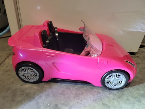 Mattel Barbie Doll Vehicle Glam Sparkling Pink Convertible Car 2016 | eBay