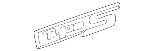 Genuine Acura OEM Part EMBLEM L. FR. FENDER (2021-22 TLX TYPE S) 75718 ...