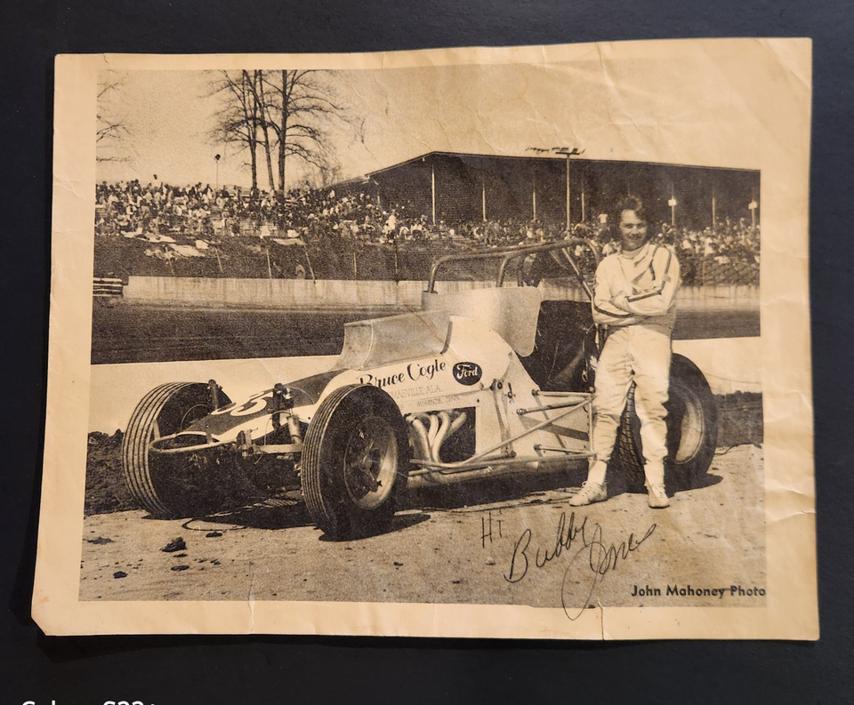 Bubby Jones Early Vintage Autographed Signed USAC 8X10 Press Photo | eBay