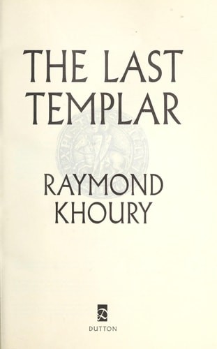 The Last Templar, Khoury, Raymond, Good Book | eBay