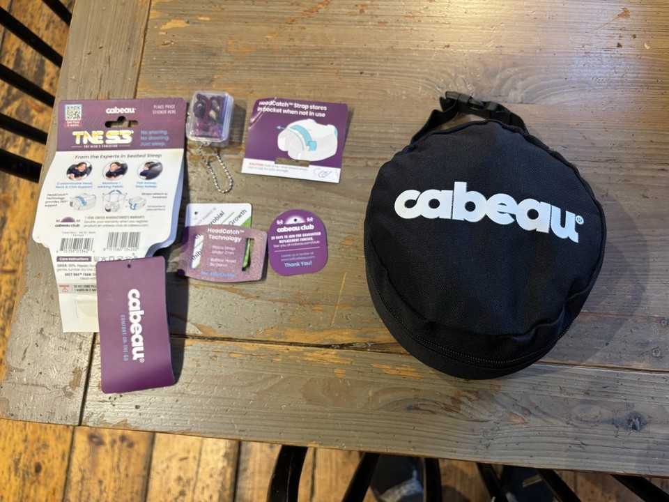 Cabeau Evolution S3 TNE Travel Neck Pillow Grey/Black | eBay UK