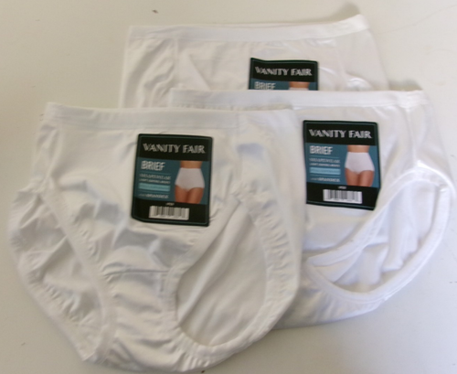 Three Vanity Fair Body Caress hi-cut Brief size 7 White Style 13137 | eBay
