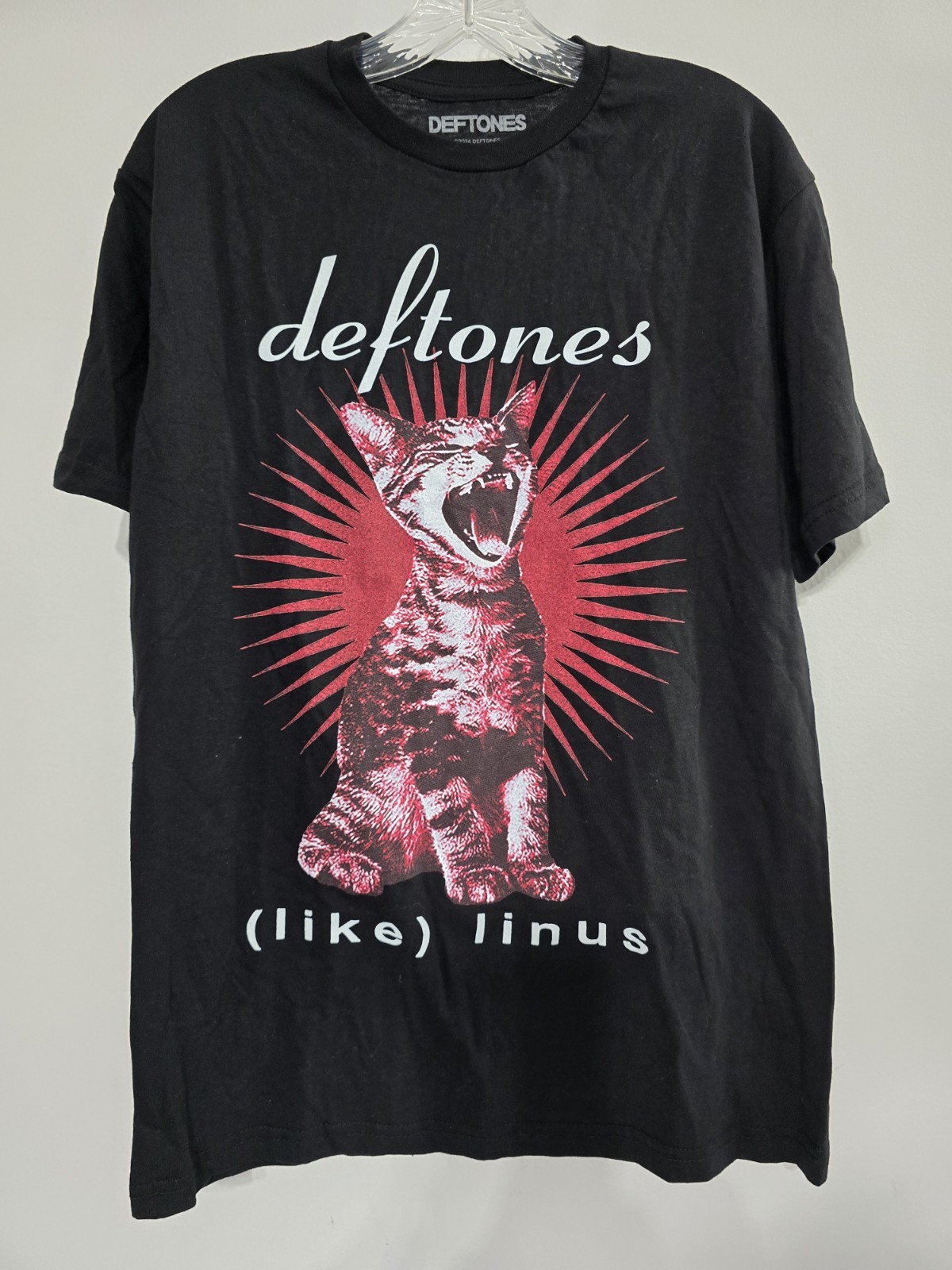 2024 Deftones Like Linus Album Cover Screaming Cat T-… - Gem
