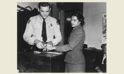 Historic Rosa Parks Arrest PHOTO Being Fingerprinted, Black Civil ...