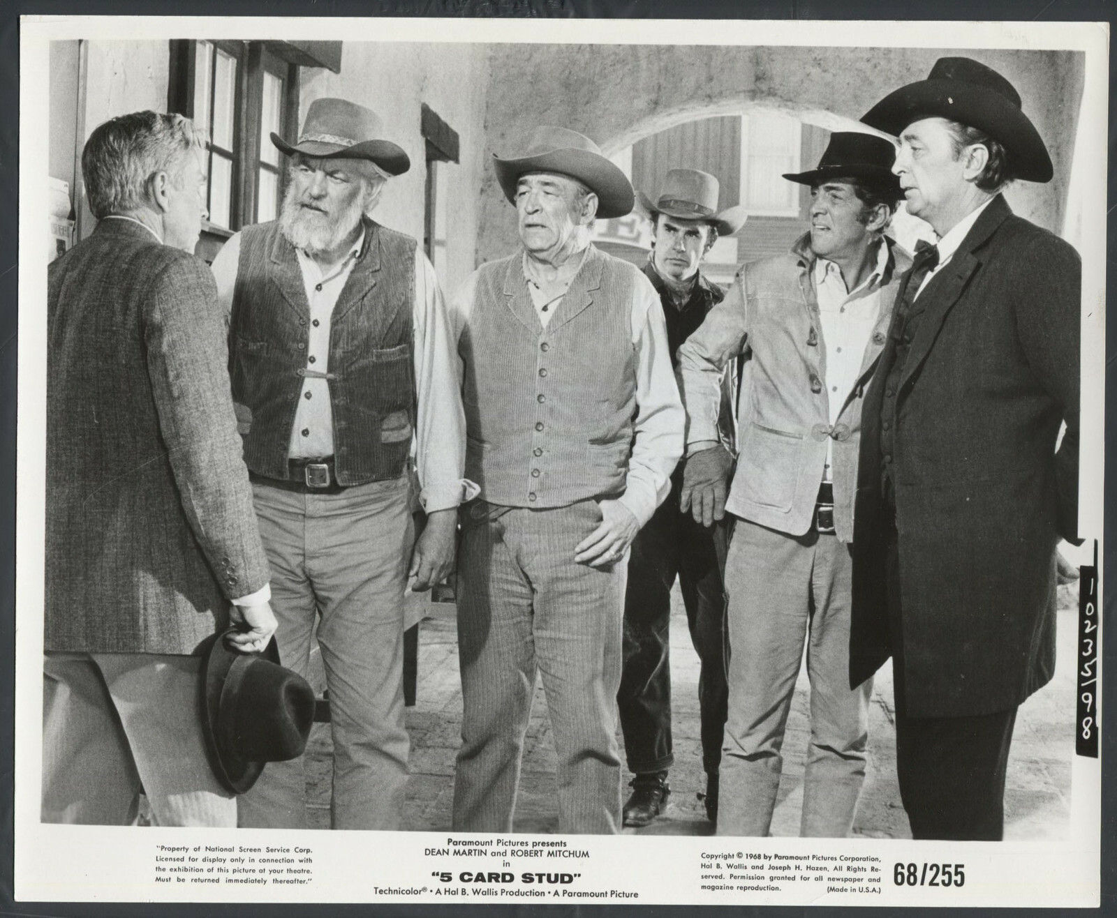 5 Card Stud ’68 DENVER PYLE TED DE CORSIA BOB ORRISON DEAN MARTIN ...