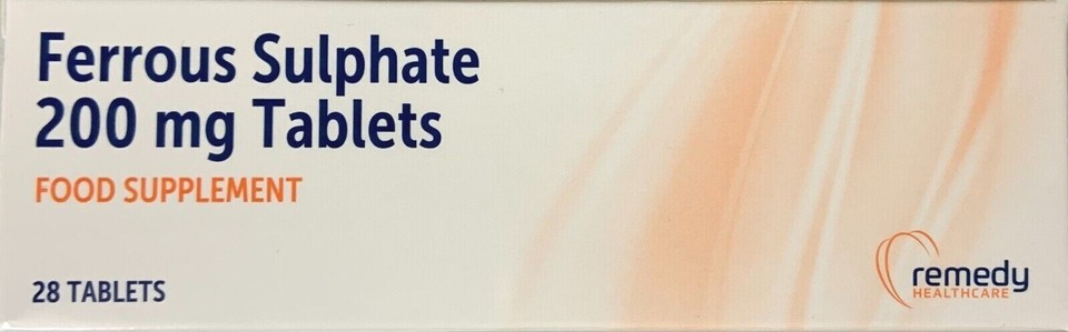 3 x Ferrous 200mg - Iron Tablets - 28 Tablets | eBay