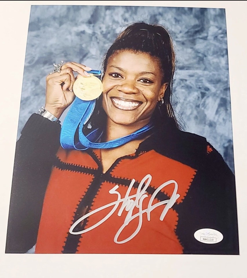 SHERYL SWOOPES SIGNED 8x10 Olympic Gold PHOTO JSA AUTO COA WMBA Houston ...
