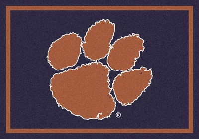 4x6 Milliken Clemson Tigers 79798 NCAA Spirit Area Rug - Approx 3'10"x5 ...