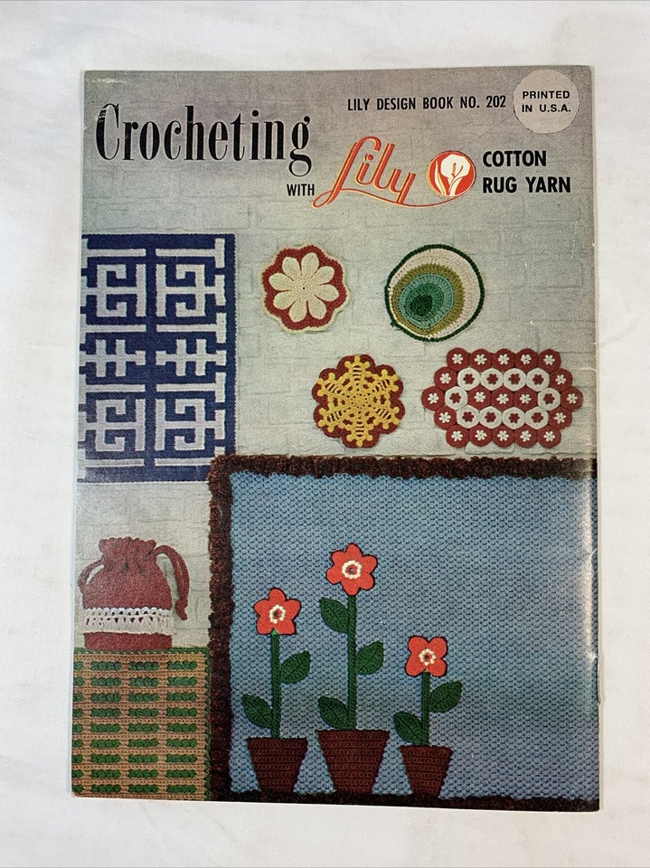 CROCHETING WITH LILY Cotton Rug Yarn Lily Design Book 202 | eBay