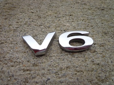 Ford V6 emblem letters badge decal Fusion Five Hundred OEM Factory ...