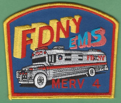 FIRE DEPARTMENT NEW YORK MERV 4 MAJOR EMERGENCY RESPONSE VEHICLE PATCH ...