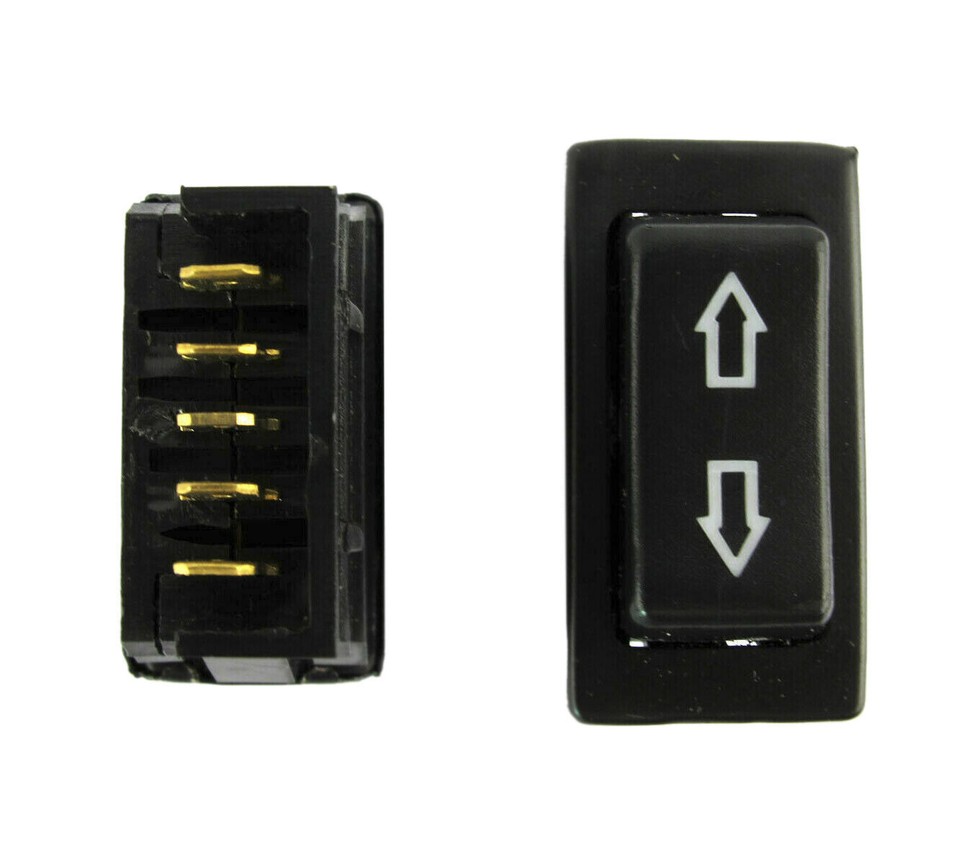 6X Universal 5-PIN ON/OFF SPST Momentary Power Window Rocker Switch ...