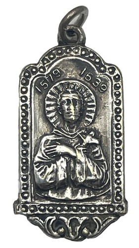 Vintage Catholic Blessed Martin Silver Tone Religious Medal | eBay
