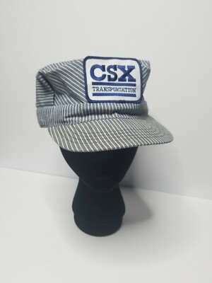Vintage CSX Transportation Conductor Hat Cap Dad Hat Snapback | eBay