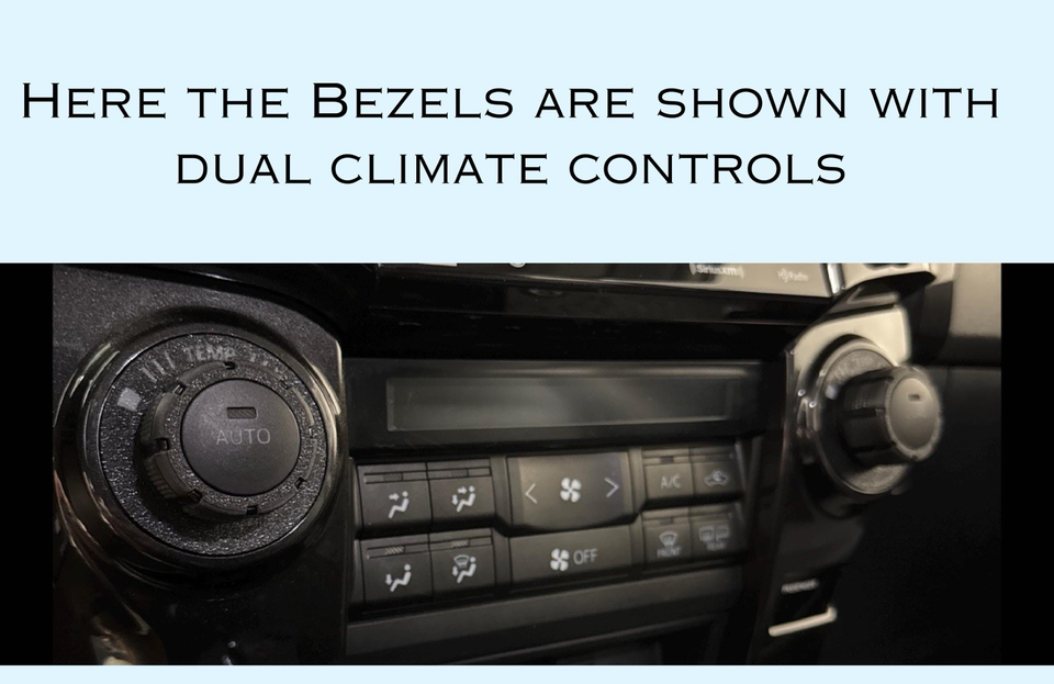 Dual Climate Control Bezels 5th Gen Toyota 4Runner 2014-2024 - Black | eBay