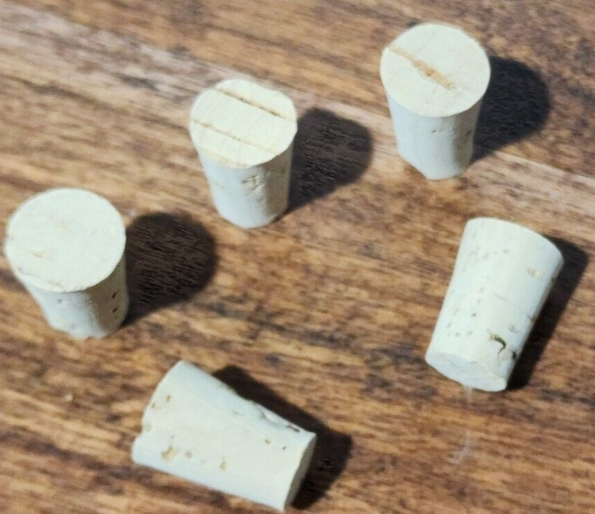 #1 Size 10 Count Cork Stoppers - BRAND NEW FisherBrand USA Vintage ...