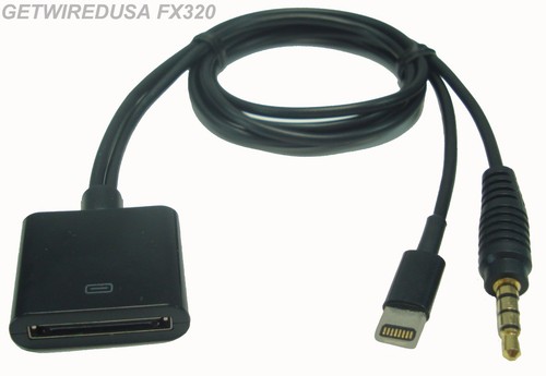 30-Pin iPod Dock Connector to 8-Pin 3.5mm Lighting Sync Adapter iPhone ...