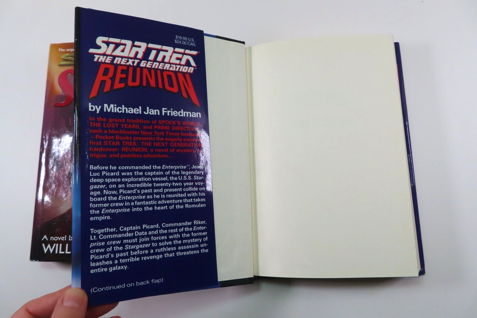 Lot of 2 Star Trek TNG REUNION Michael Jan Friedman/Star Trek SPECTRE ...