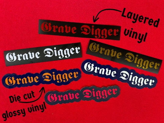Grave Digger Decals