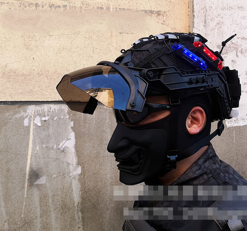 Outdoor Tactical Helmet Rail Mount Visor Flip Up Goggles for Fast Mich ...