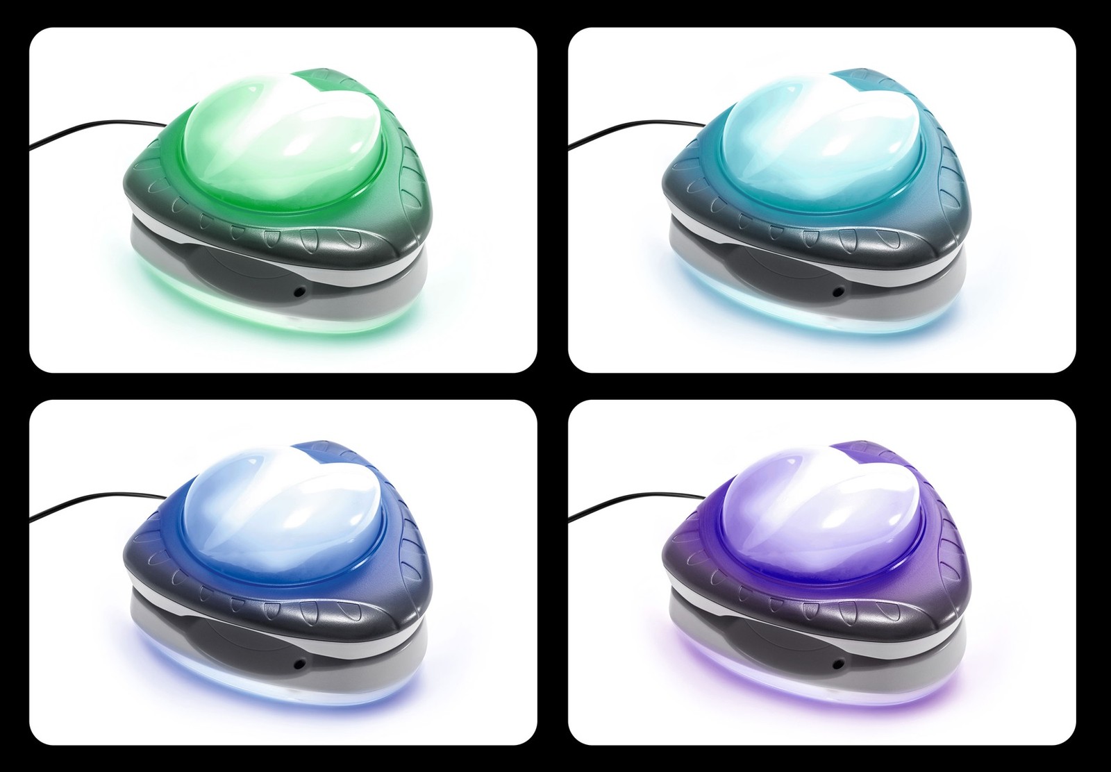 Intex 28697E Dual Magnetic LED PoolWall Light Lights Inside and Out ...