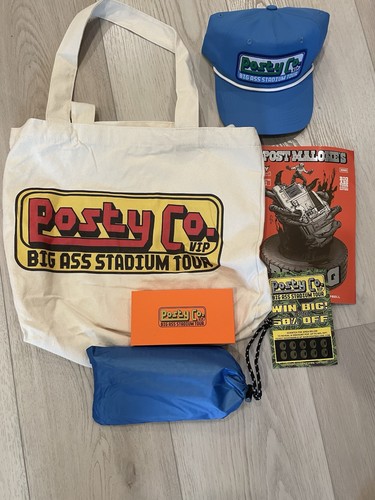 Post Malone Stadium Tour VIP Merch(hat, poncho, comic book, tote ...