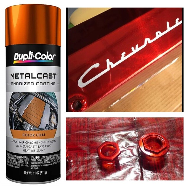 Duplicolor MC205 Orange Paint Metal Cast Anodized Coating 11 Oz. High ...