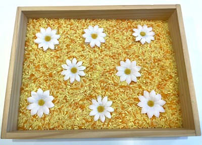 Summer Flower Sensory Kit Rainbow Rice Messy Play, Kids Tuff Tray ...