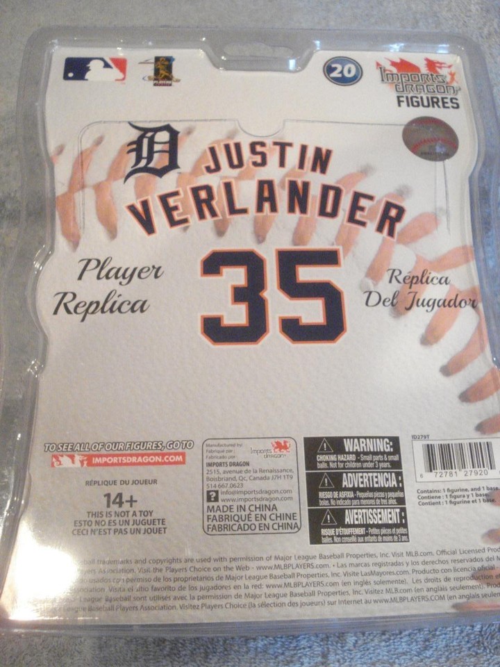 JUSTIN VERLANDER DETROIT TIGERS IMPORTS DRAGON ACTION FIGURE(NIB) | eBay
