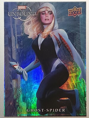 2022 Upper Deck Marvel Unbound Ghost Spider #73 Rainbow Foil | eBay