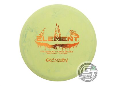 NEW Gateway Sure Grip Element 172g Lime Copper Foil Midrange Golf Disc ...