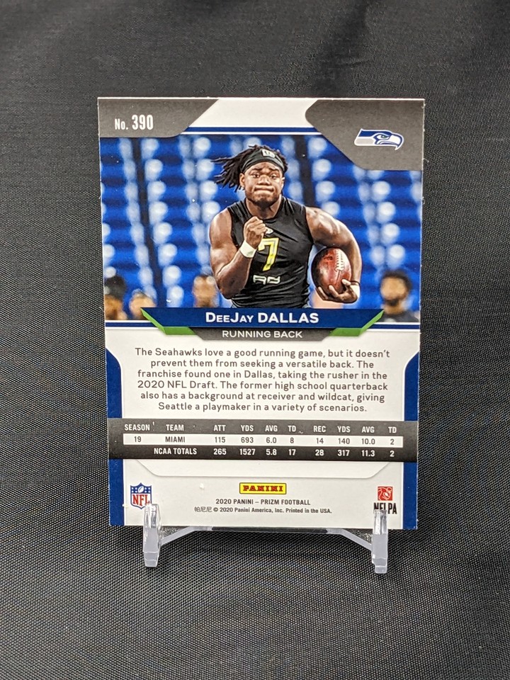 DeeJay Dallas - Seattle Seahawk - 2020 Panini Prizm - Rookie RC - #390 ...