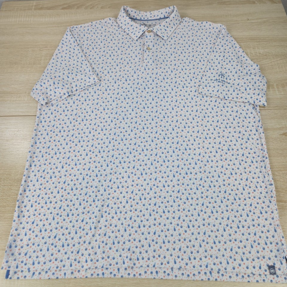 Men's XL Peter Millar Seaside Edgewood Tahoe Resort Golf AOP Pattern ...