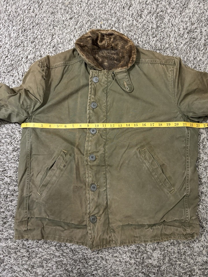 Vintage US WWII Military N1 Alpaca Lined Deck Jacket | eBay