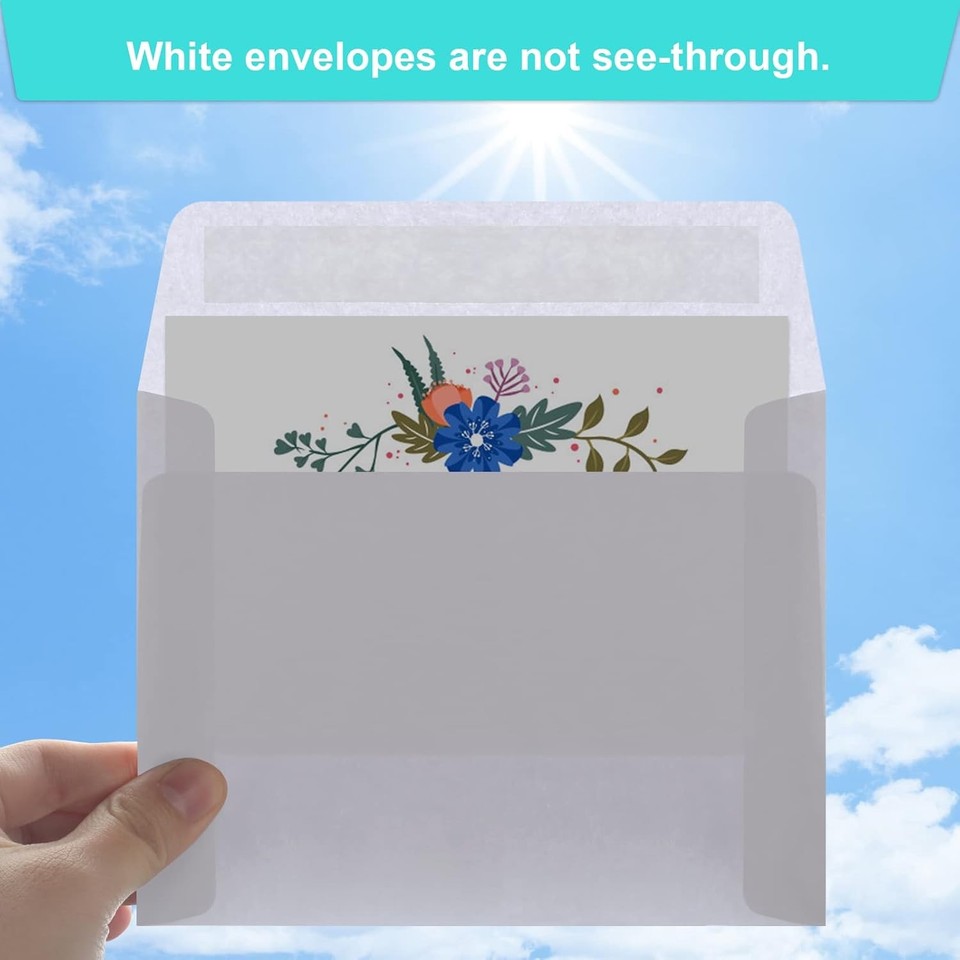 70 Packs Invitation Envelopes, A2 Envelopes White, (4.375x5.75in ...
