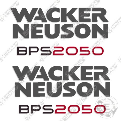 Fits Wacker Neuson BPS2050 Decal Kit Vibratory Plate - 7 YEAR OUTDOOR ...