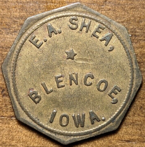 Blencoe, Iowa IA E. A. Shea General Merchandise Good For 25¢ Trade ...