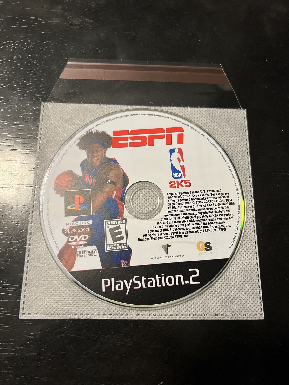 ESPN NBA 2K5 (Sony PS2 PlayStation 2, 2004) GAME DISC - TESTED ...