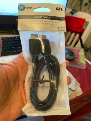 BRAND NEW ONN ONA12AV041 4ft HDMI Interface Ethernet Cable | eBay