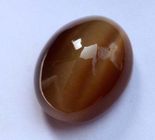 24.10Ct Natural Certified Oval Cabochon Cut Brown Cats Eye Loose ...