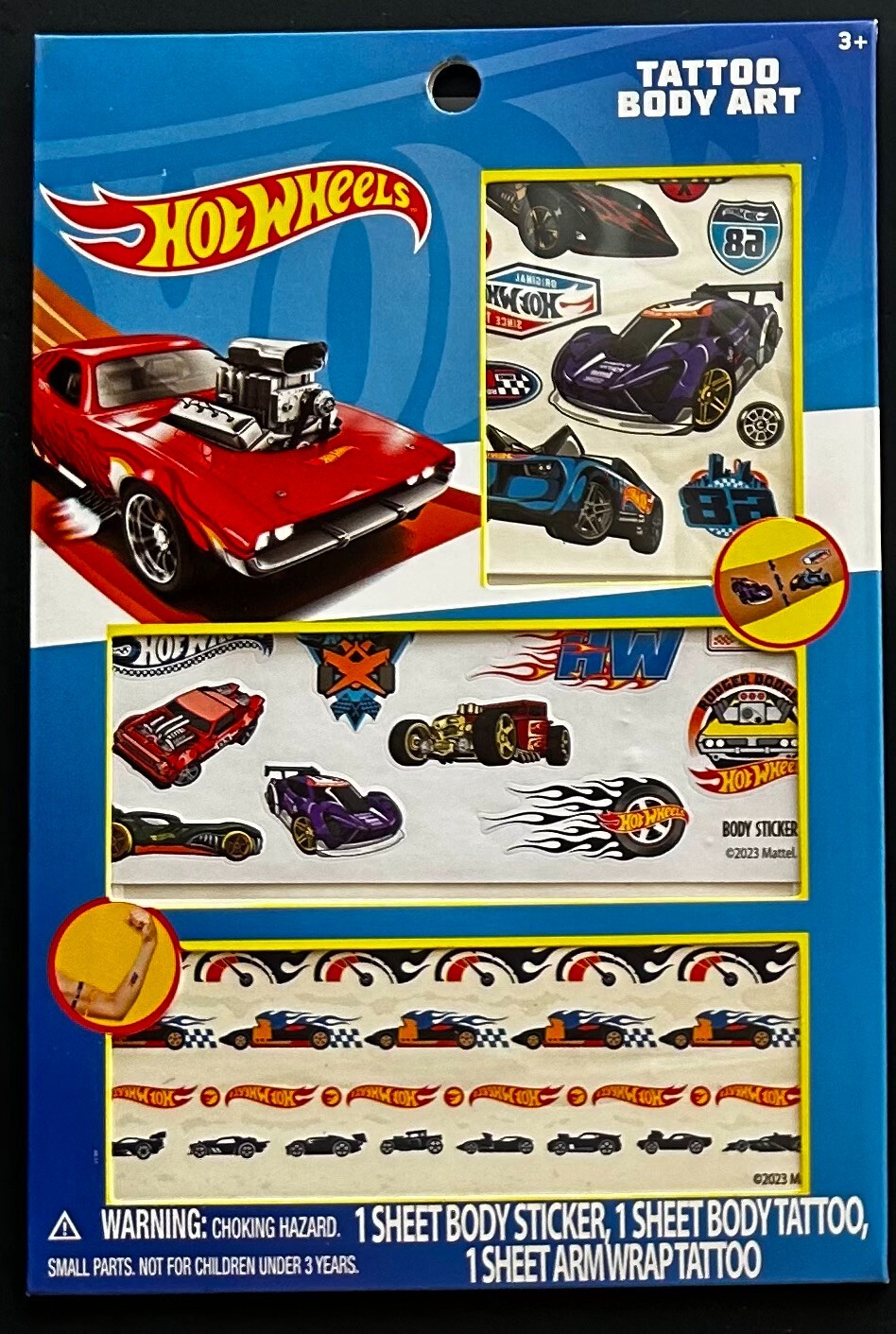 Hot Wheels Tattoo Body Art | eBay
