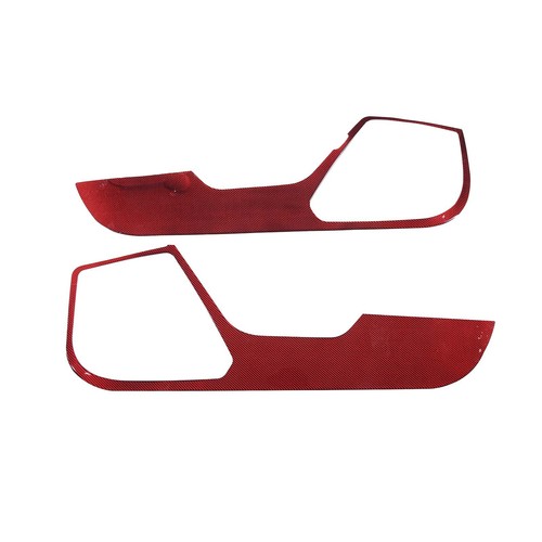 Red Carbon Car Door Panel Anti-kick Trim All-inclusive For Corvette C7 ...