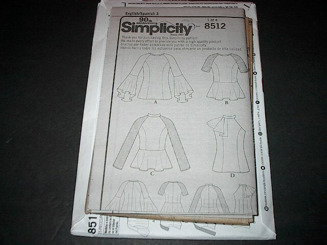 Simplicity 8512 Designs by Shanti Ethnic Tunic Costume Sz14-18 Pattern ...