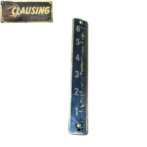 Atlas Clausing 18" Drill Press Depth Indiator Tag / Badge / Gage | eBay