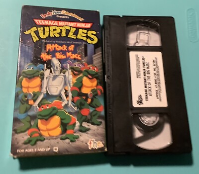 Teenage Mutant Ninja Turtles Attack of the Big Macc VHS TMNT | Good ...