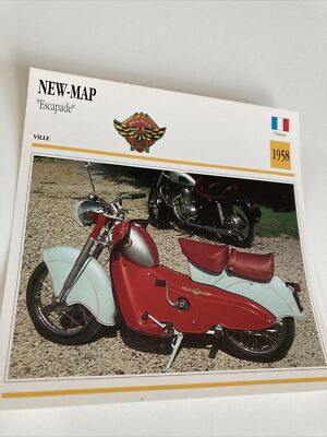 New Map Escapade 125 1958 Card Collection Motorbike Atlas France | eBay ...